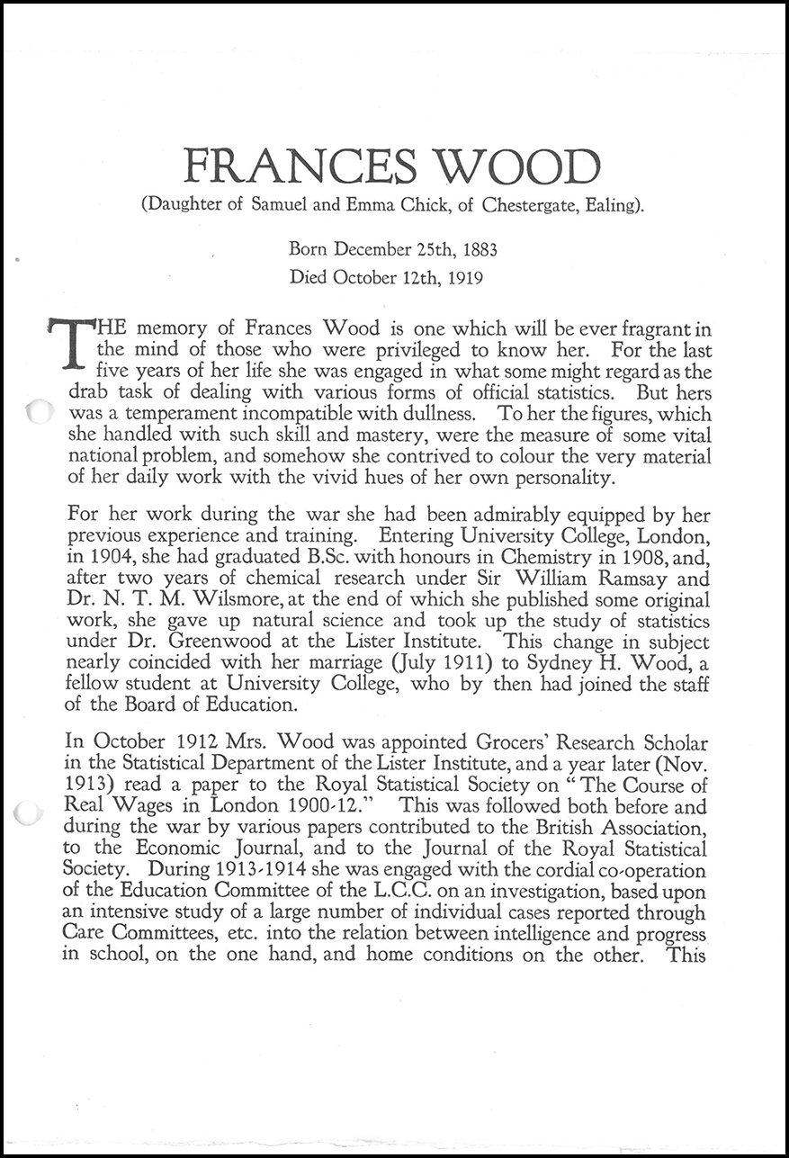 The remarkable life of Frances Wood - Significance magazine